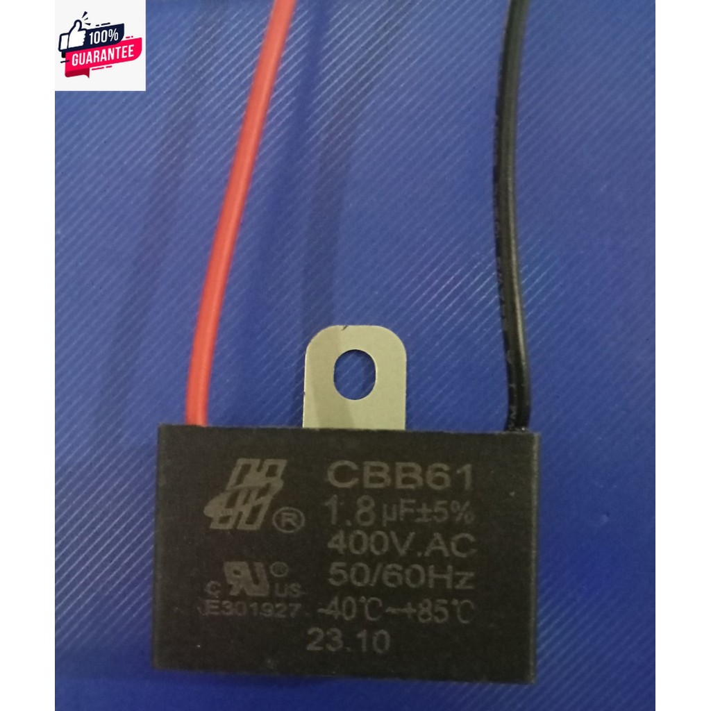 คาปาซิเตอร์ 1.8uf 400vแมีสายใส่ได้พัด ลม 18 นิ้วทุกรุ่น | Shopee Thailand