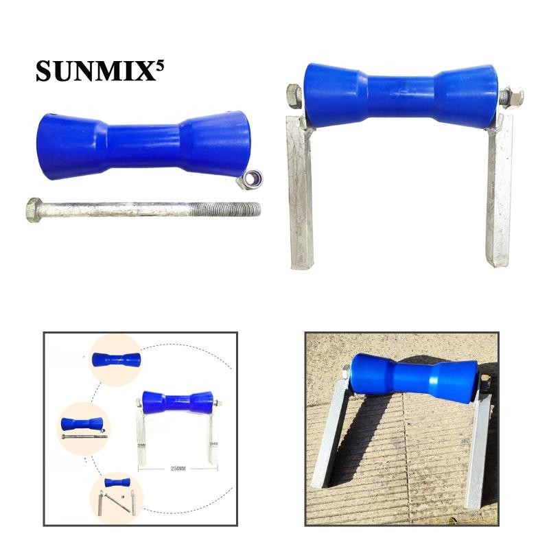 [ Boat Trailer Roller Bow Stop Set Heavy Duty Replacement Boat Roller ...