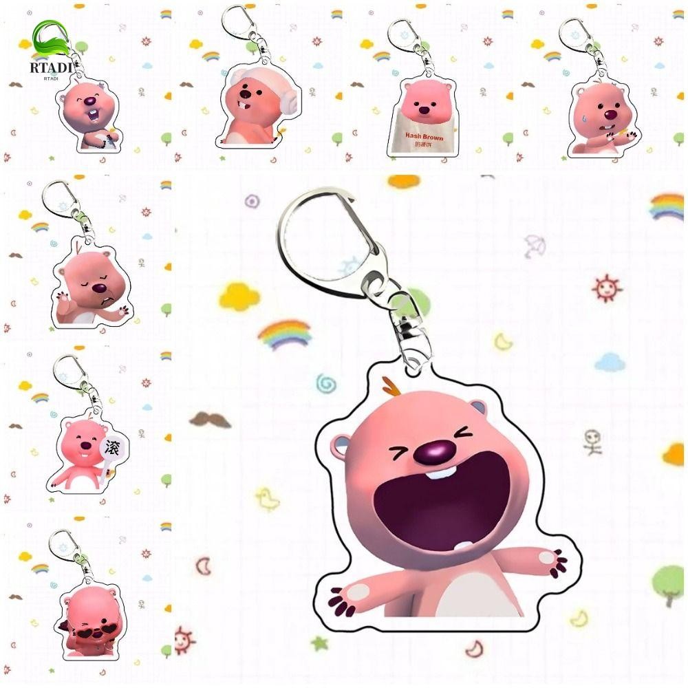 Rtadi Anime Loopy Key Chain, Anime Loopy การ์ตูน Periphery Beaver พวง ...