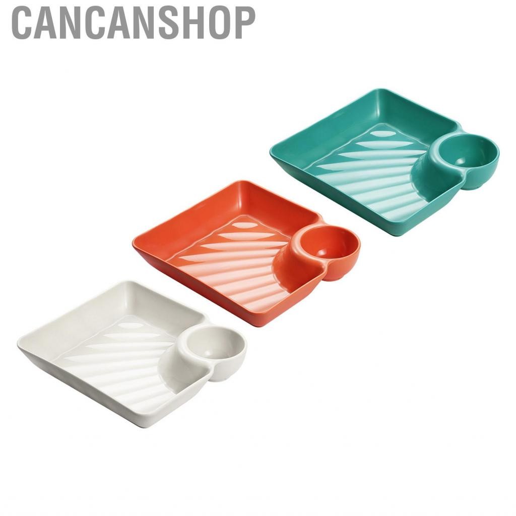 Cancanshop ชิปและ DIP เสิร์ฟ Platter Dumpling PLATE Stable อเนกประสงค์ ...