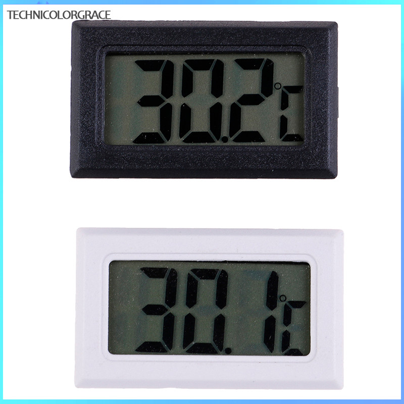 Technicolorgrace 1 ชิ้น Mini Digital LCD เครื่องวัดความชื้นอุณหภูมิ ...