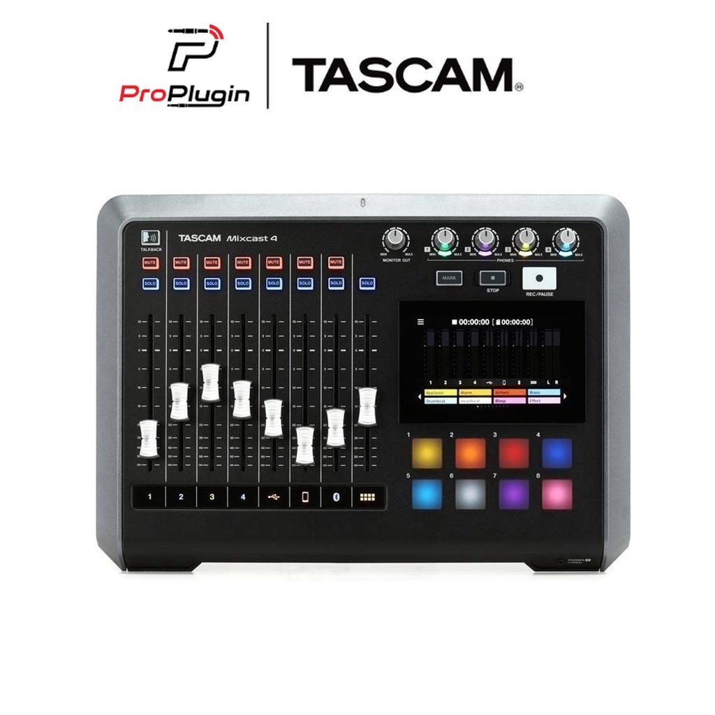 Tascam mixcast 4 Podcast Mixer, Recorder, and USB Audio Interface (ProPlugin) | Shopee Thailand