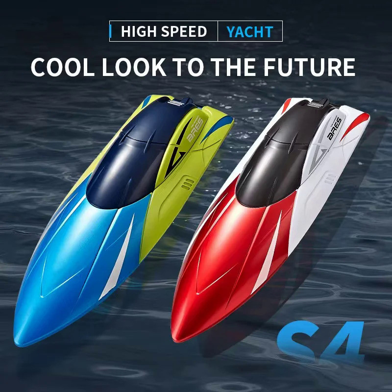 2.4G Remote Control Boat Double Rudder Motor Waterproof ABS High Speed ...