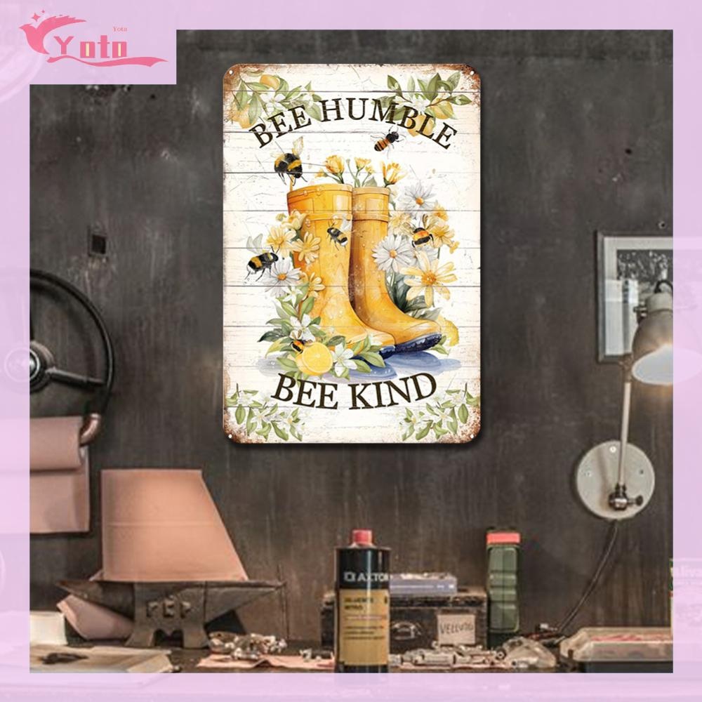 [Yotable.th] Vintage Metal Wellies Tin Sign ภาพวาดเหล็กสี่เหลี่ยม Wall ...