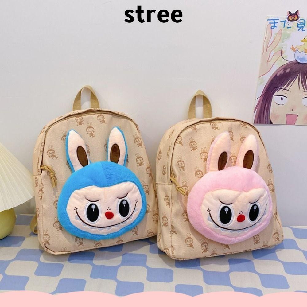 Stree Book Bag, Cute Printable Strap Labubu Backpack, Cute Waterproof ...