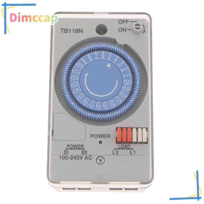 [dimccap] 100V Mechanical Time Switch Chronometry พร้อมฝาครอบโปร่งใส ...