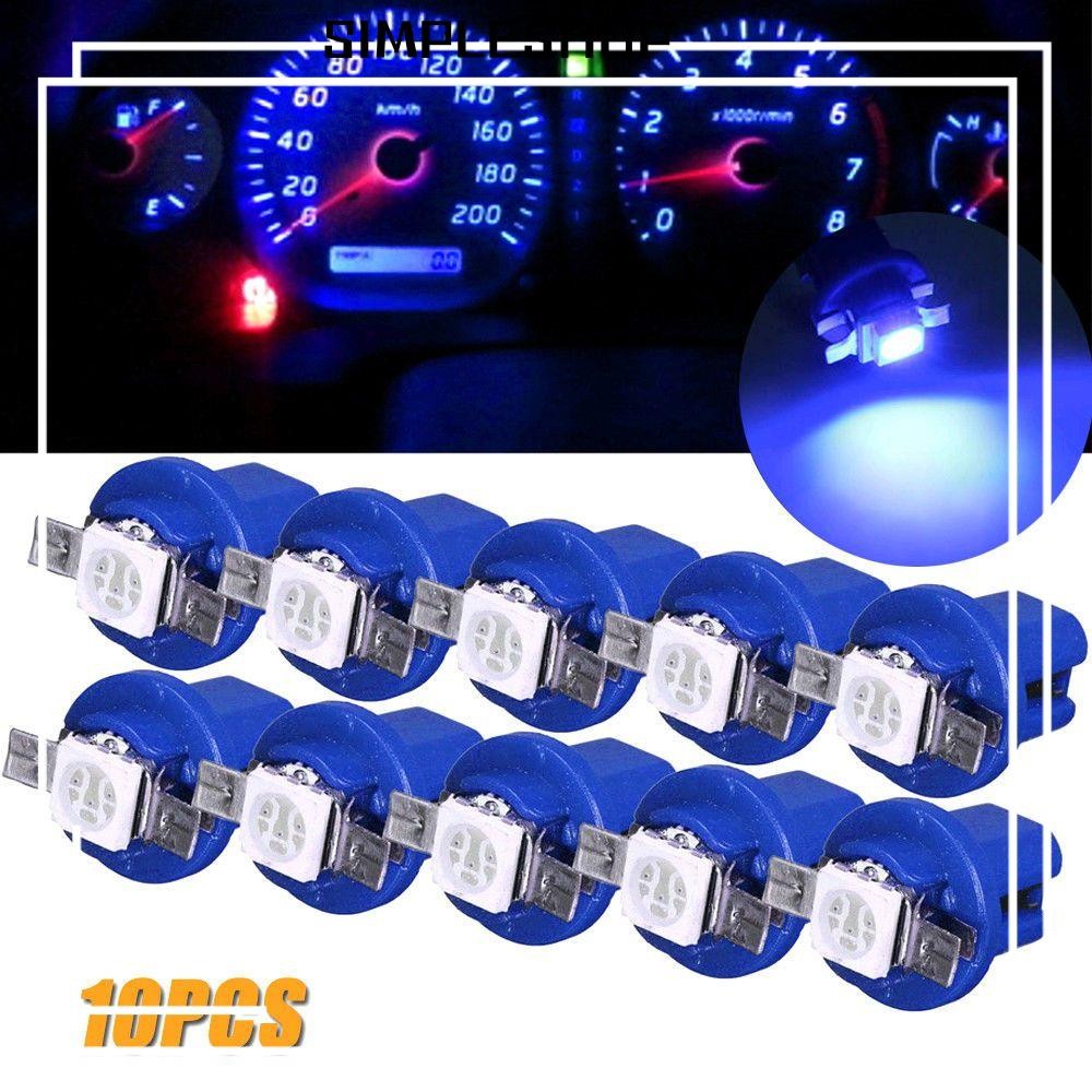 SIMPLESHOP 10 ชิ้นหลอดไฟไฟแสดงสถานะ 5050 T5 B8.5D เครื่องประดับวัด LED | Shopee Thailand