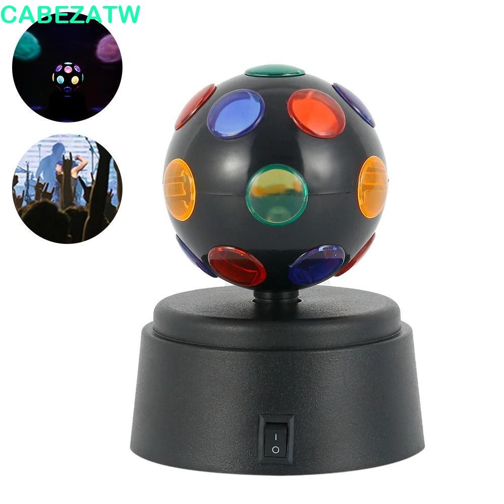 CABEZATW Disco Ball โคมไฟ,หมุนคริสตัลแฟลช Mini DJ Ball โคมไฟ,ผล Beam ...
