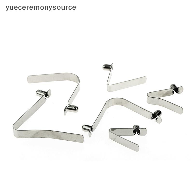SELL BEST 10 ชิ้น V-Shaped Spring Buckle 6 มม. Spring Buckle แผ่นเหล็ก ...