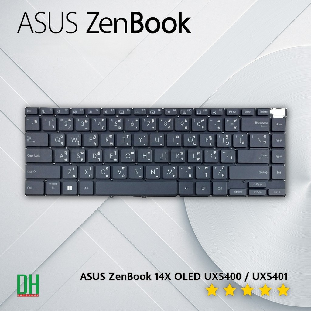 คีย์บอร์ด ASUS ZenBook 14X OLED UX5400 UX5401 (0KNB0-4602US00 / 0KN1 ...