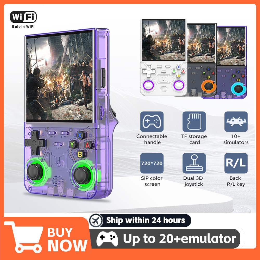 ใหม่ R36 Ultra Open Source คอนโซลเกมมือถือ 13 ซม.หน้าจอ R36S แบบพกพา ...