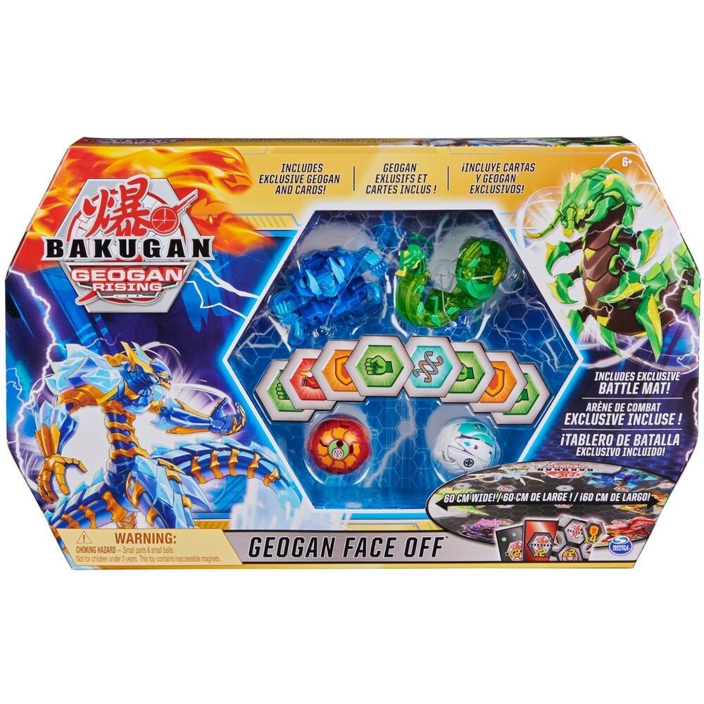 Bakugan Gegan Rising Gegan Face Off Bundle พร้อม Geogan พิเศษ เสื่อและ ...