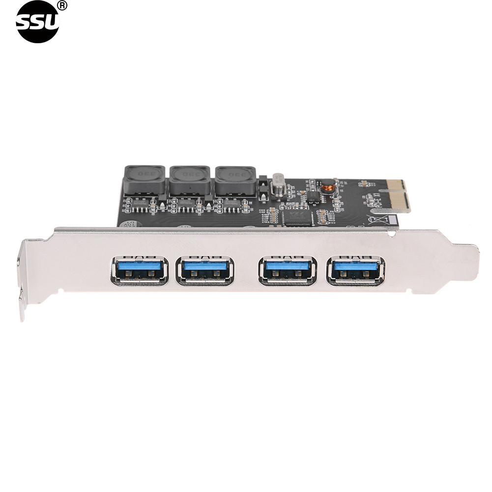 [explosion1.th] U3v04s+ 4 พอร์ต USB 3.0 PCIe การ์ดขยาย PCI Express USB ...