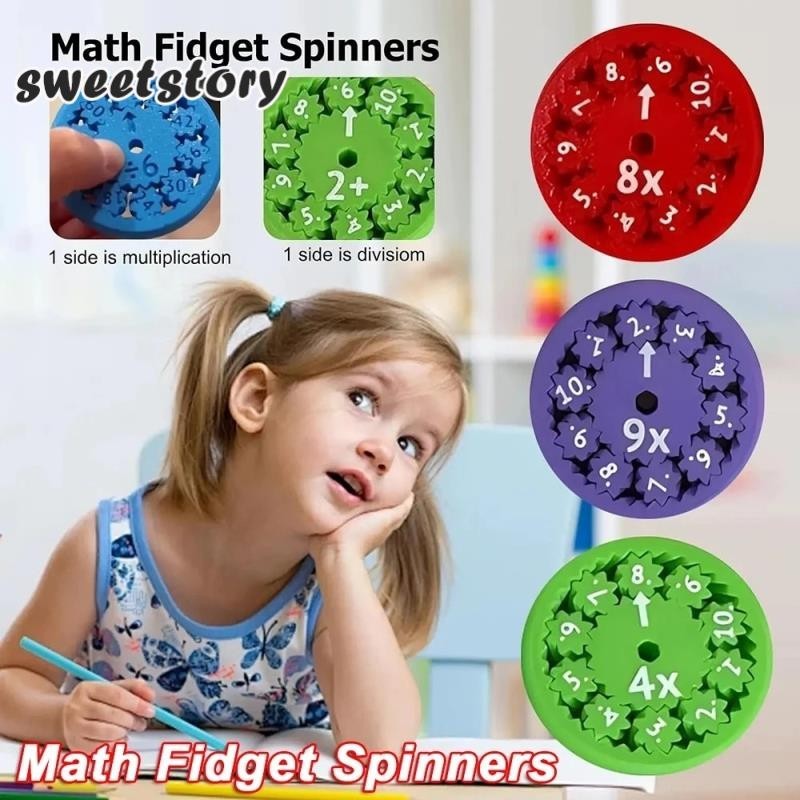 คณิตศาสตร์ Fact Fidget Spinners บวกลบ Multiplication Division Fidget ...