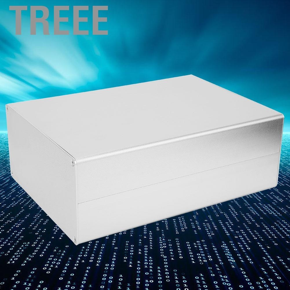 Treee กล่องอลูมิเนียม PCB แบบอัดขึ้นรูปกล่องสีดำโครงการอิเล็กทรอนิกส์ เคส 80x160x220 มม | Shopee ...
