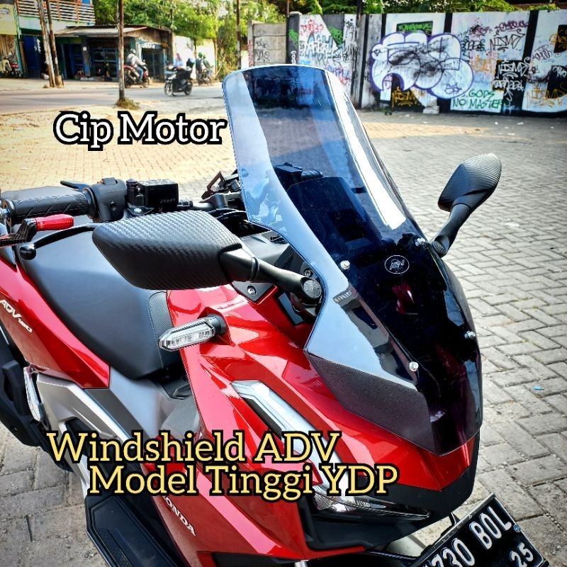 Ws Visor Windshield Honda ADV 150 ADV 160 High Model rayben clear Black YDP | Shopee Thailand