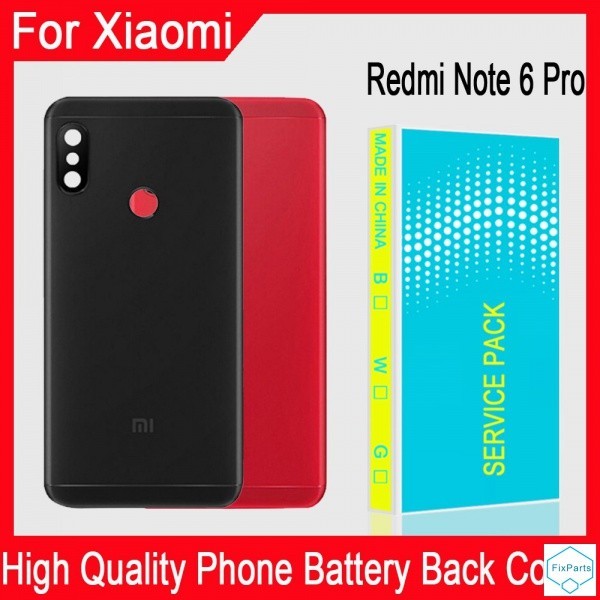 Original Xiaomi Redmi หมายเหตุ 6 Pro โทรศัพท์แบตเตอรี่ฝาหลังสําหรับ ...