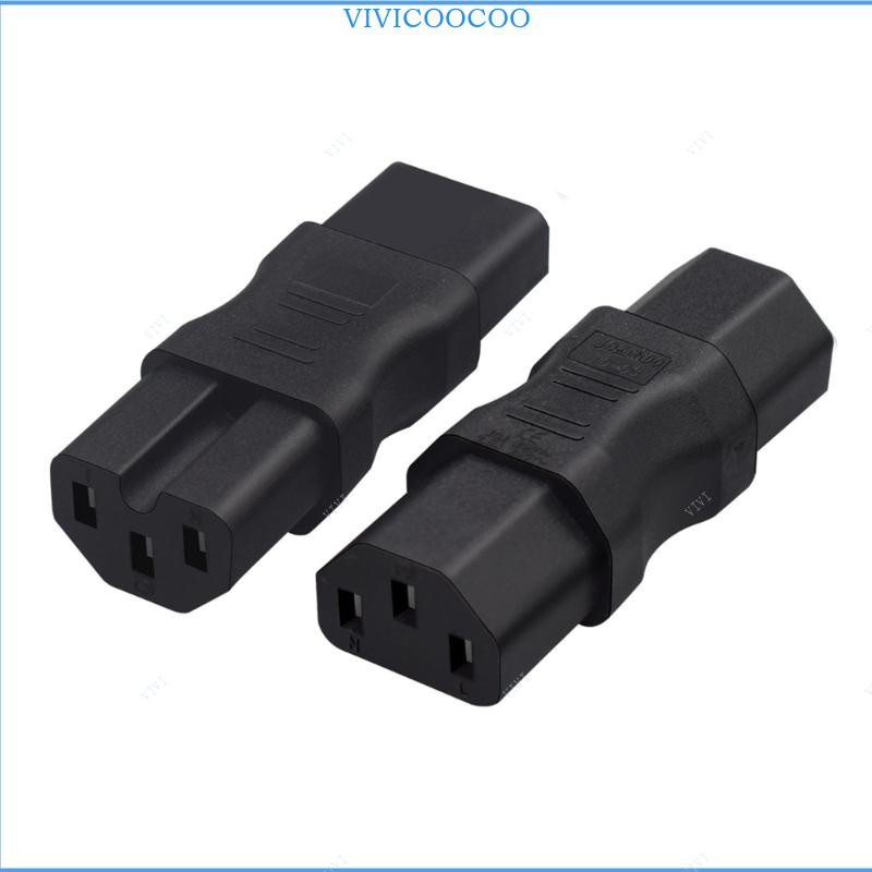 Iec VIVI 320 C13 Female to C15 Female Power Extension Adapter Straight ...