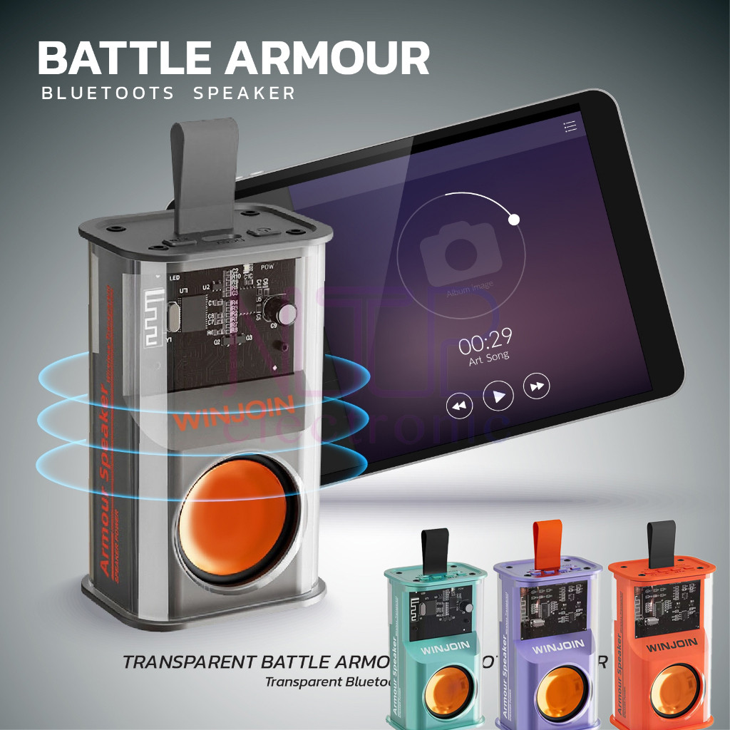 （รับประกันหนึ่งปี）การจัดส่งในท้องถิ่นที่รวดเร็ว ลำโพงบลูทูธ BATTLE ...
