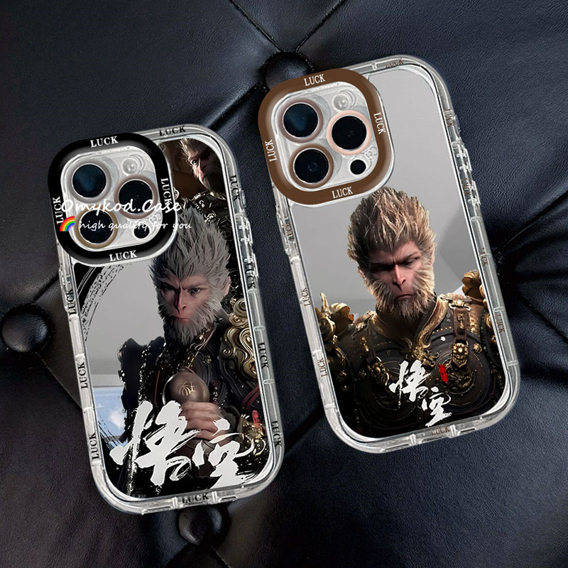 หล่อสีดํา Wukong กระจกสําหรับ Infinix Smart 8 สมาร์ท 8Pro 8Plus Hot 40i 30i หมายเหตุ 40 Tecno ...