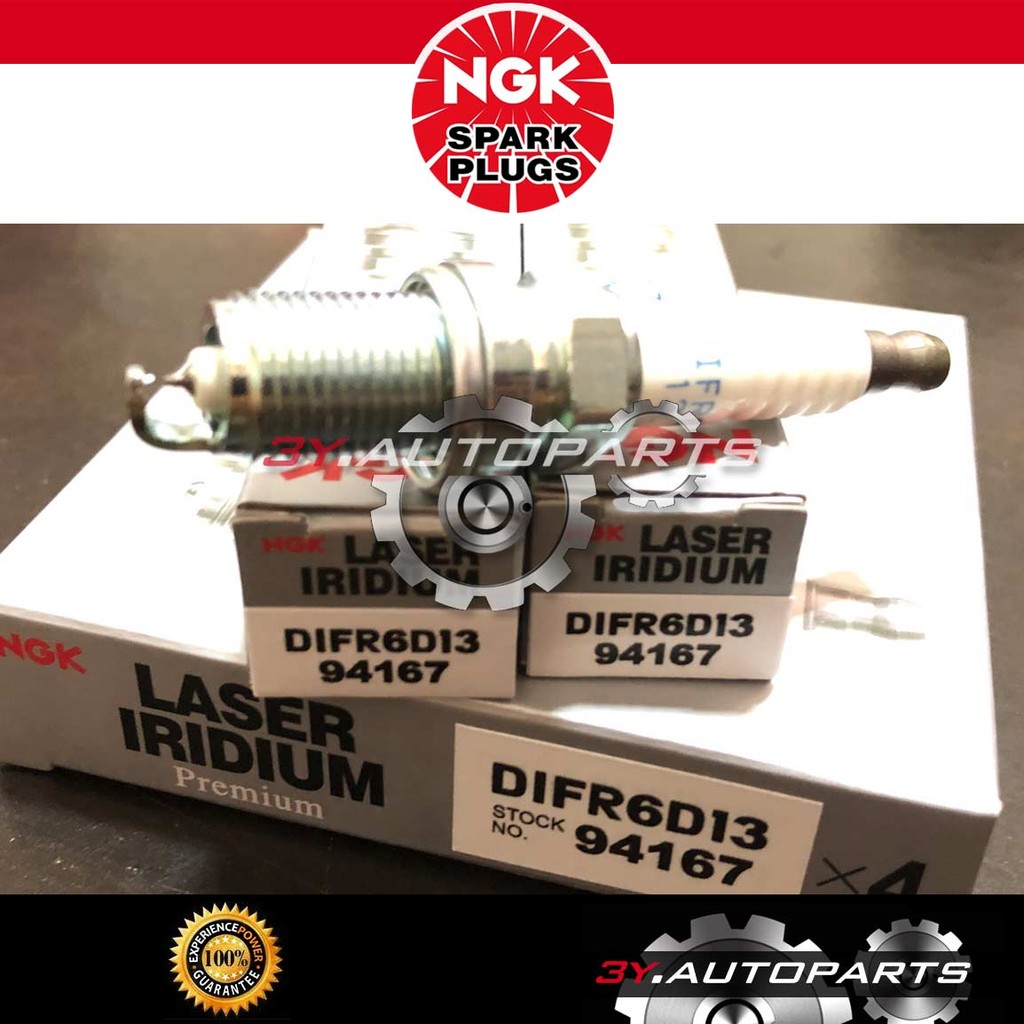 ใหม่ ของแท้ DIFR6D13 NGK (1 ชิ้น) HONDA CITY T9A, JAZZ T5A, CRZ LASER ...