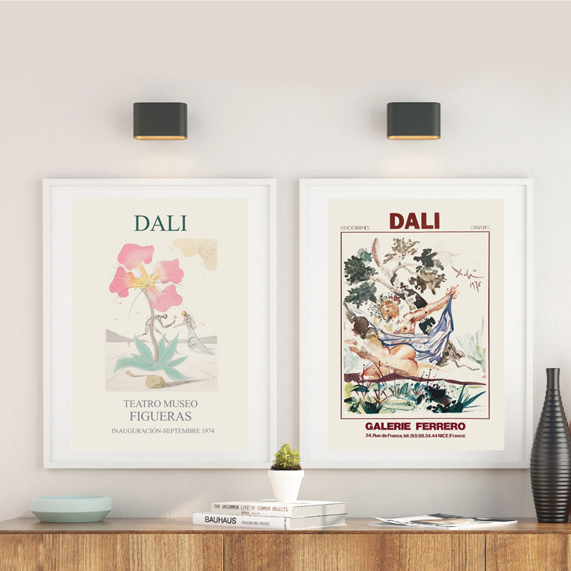 ศิลปิน Salvador Dali ผ้าใบศิลปะพิมพ์บทคัดย่อโปสเตอร์ Gallery Wall Art ...