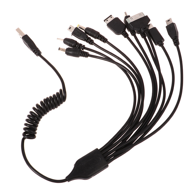 [NAY] 1 PC 10 In 1 Micro USB Multi Pin Cable Charger Universal USB ...