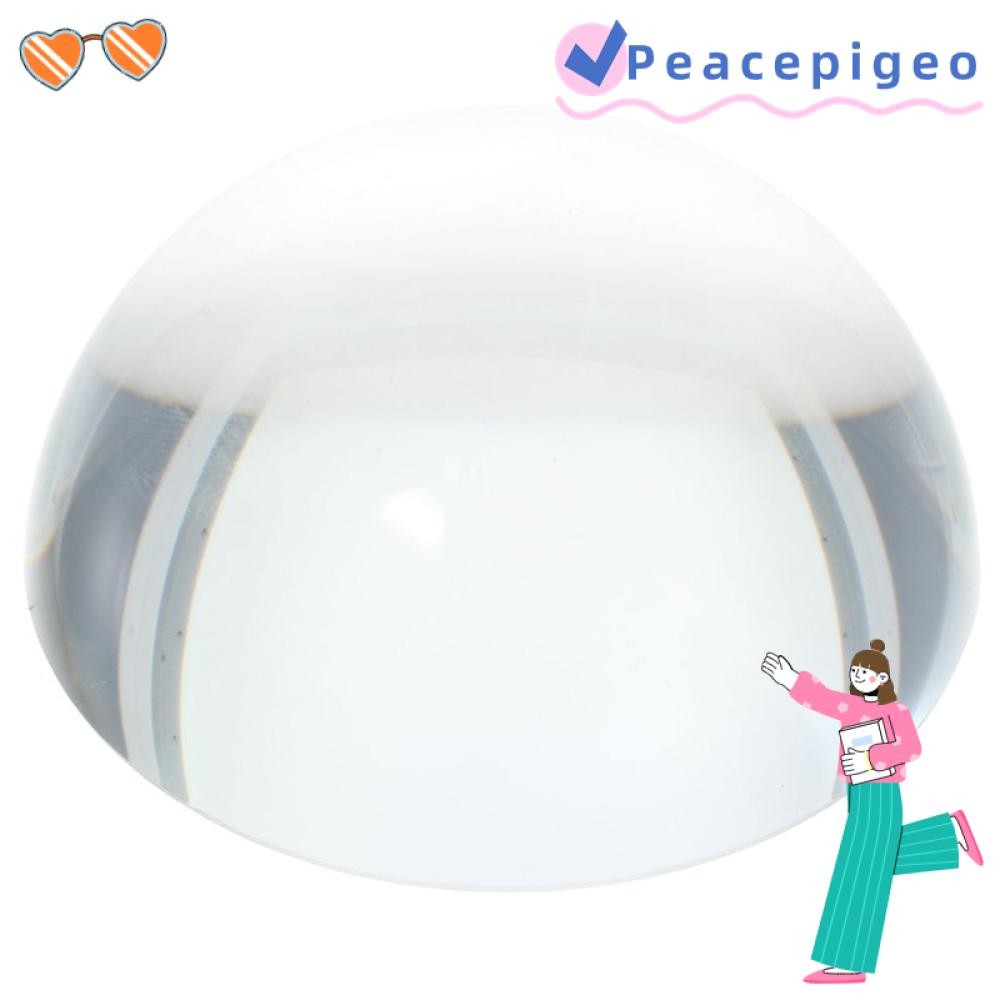 PEACEPIGEO แว่นขยายโดมคริสตัล 60 มม./80 มม., ซีกโลกเคลือบคริสตัลเคาน์เตอร์ตกแต่ง, โปร่งใสทนทาน ...