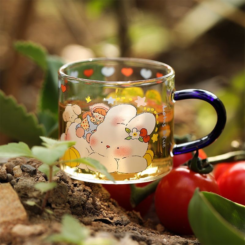 Blue Lotus ins สไตล์มินิถ้วยแก้วมูลค่าสูงในครัวเรือนถ้วยชาขนาดเล็กทน ...