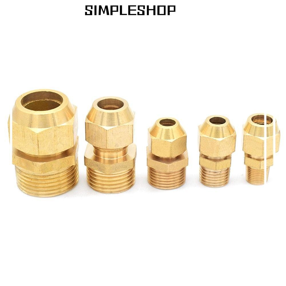 SIMPLESHOP ข้อต่อท่อ, 1/8" 1/4 "3/8" 1/2 "ทองเหลืองท่อ Barb, ทนทาน F/M ท่อทองเหลือง Fitting ชาย ...