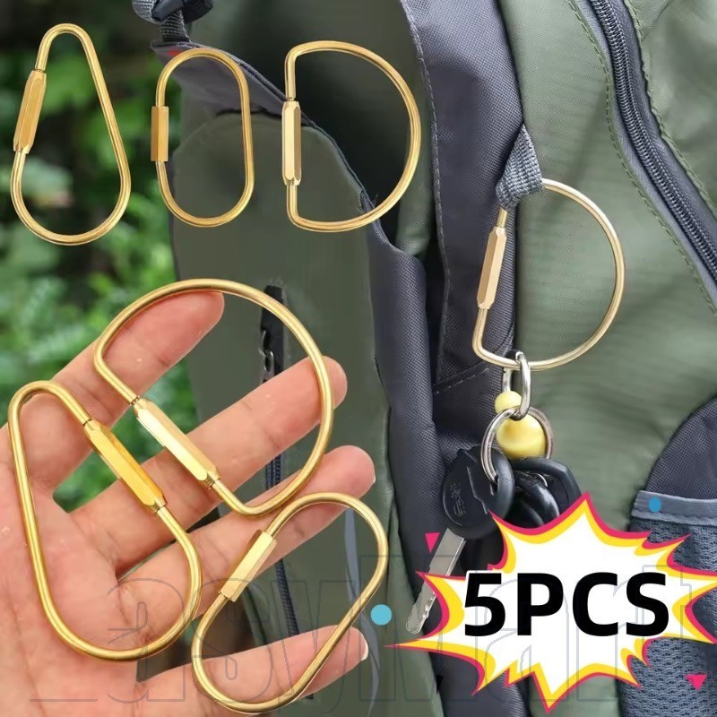 1-5PCS ทนทาน Camping พวงกุญแจหัวเข็มขัดตะขอ - Survival Multi-functional ...
