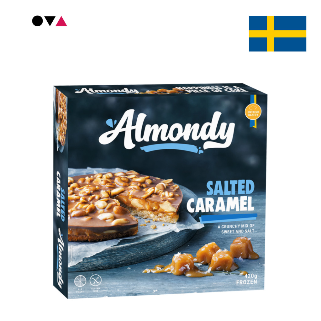Almondy Salted Caramel Cake (400g) เค้กอัลมอนด์ซอลท์คาราเมล ปราศจากกลูเ ...