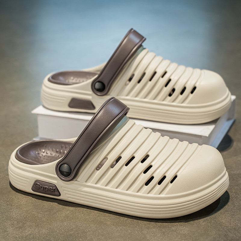 Breathable EVA Clogs Light รองเท้าแตะผู้ชายกลางแจ้งรองเท้าแตะลําลอง ...
