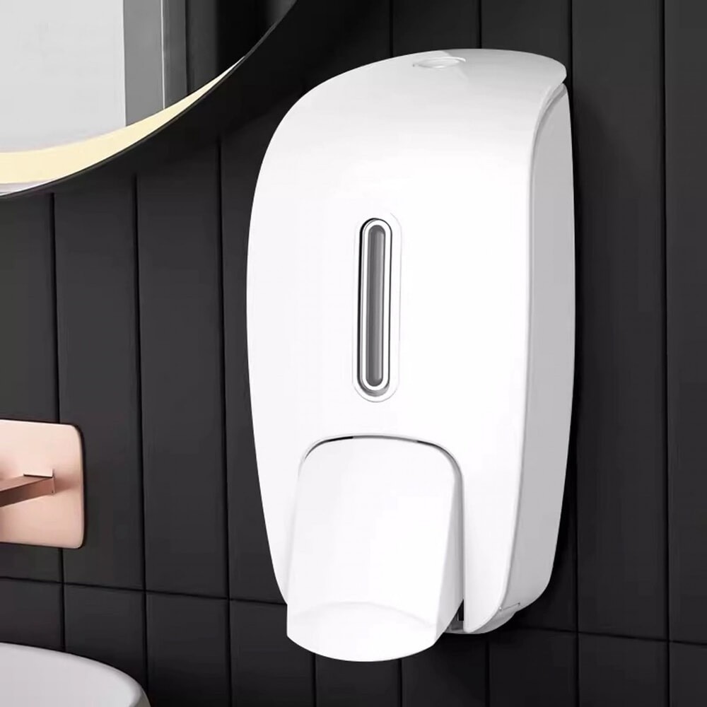 GlobalHouse Primo ที่กดสบู่เหลว 1 ช่อง ความจุ 1 ลิตร รุ่น SD57 ขนาด 10.6x11.9x24.5ซม. สีขาว ...