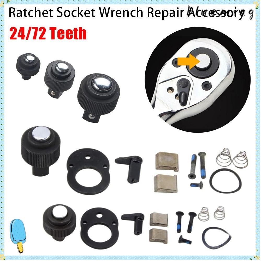 BLUEMING 1 ชุดประแจวงล้ออะไหล่ชุด,1/4 "3/8" 1/2 "RATCHET ประแจซ็อกเก็ตซ่อมอุปกรณ์เสริม,ทนทาน S/M ...