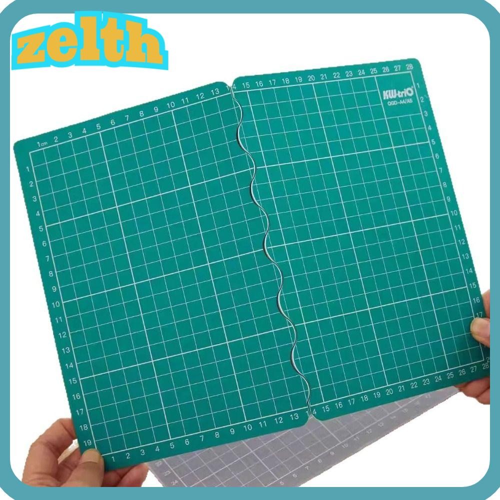 ZELTH แผ่นรองตัด,คู่มือ DIY งานฝีมือ A3-A4/A4-A5 ขนาดการสลับแผ่นตัดพับ,มัลติฟังก์ชั่พับ PVC ...