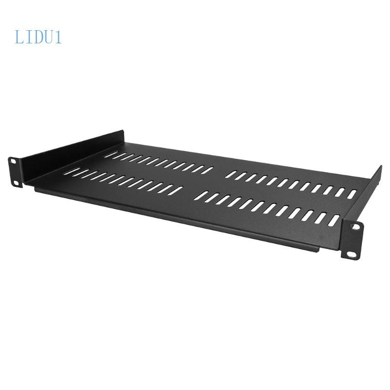 Lidu1 1U Server Rack ชั้นวาง Universal Vented ถาดสําหรับ 19 อุปกรณ์ ...