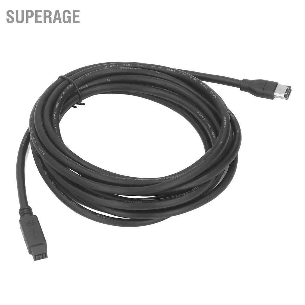 Superage IEEE 1394 Firewire Cable 800Mbps 14.8ft ยาว Plug and Play ชาย ...
