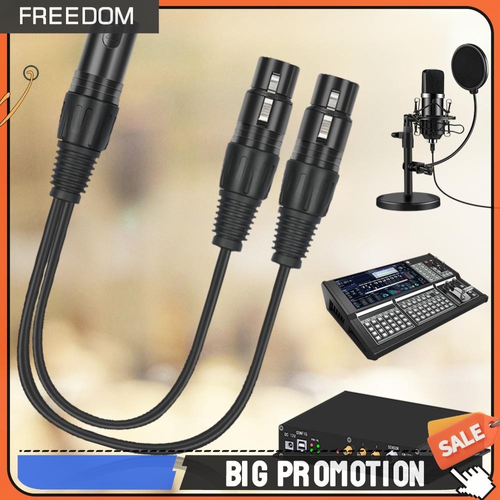 5 ชิ้น 0.3M XLR Y-Splitter สาย XLR ชายคู่หญิง XLR Mic Combiner สาย Y | Shopee Thailand