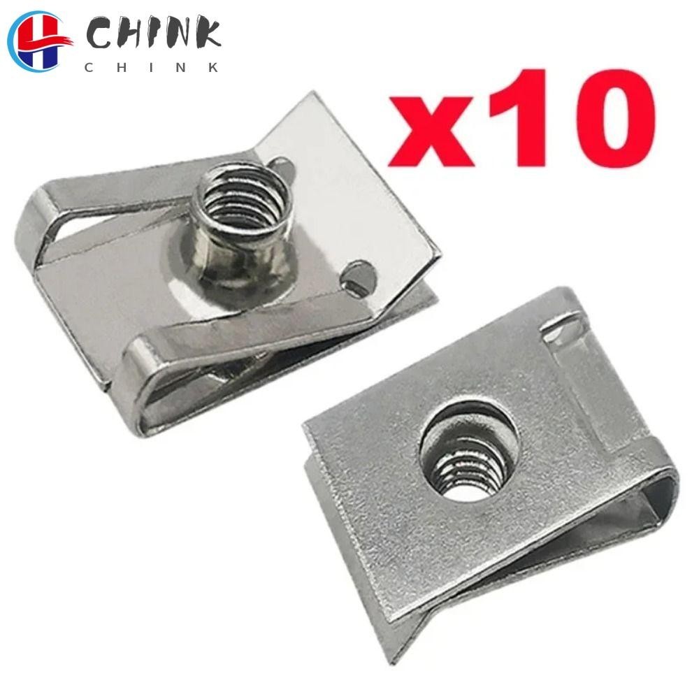 Chink 10 ชิ้น Reed Nuts, สแตนเลส M6 M5 M4 M8 U ประเภทคลิป, Universal ...