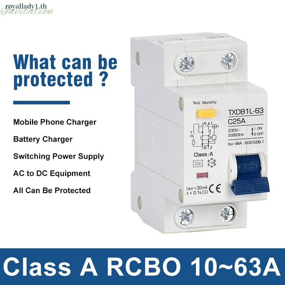 [มีในสต็อก] Mcb RCCB RCD Type A/AC RCBO DPNL Residual Current Circuit ...