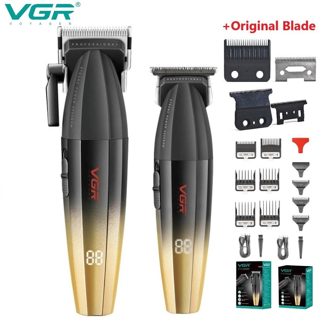 VGR Hair Clipper Professional Hair Trimmer 9000 RPM ตัดผมเครื่องตัดผม ...