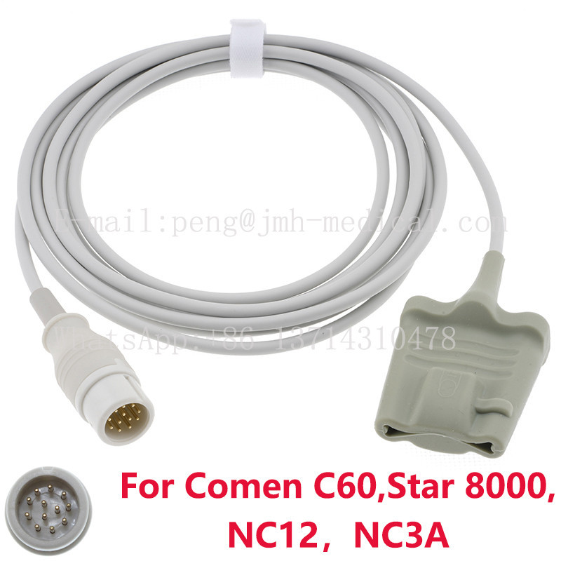 เข้ากันได้กับ Spo2 Probe Sensor of Comen C60 Star8000 NC12 NC3A Monitor ...