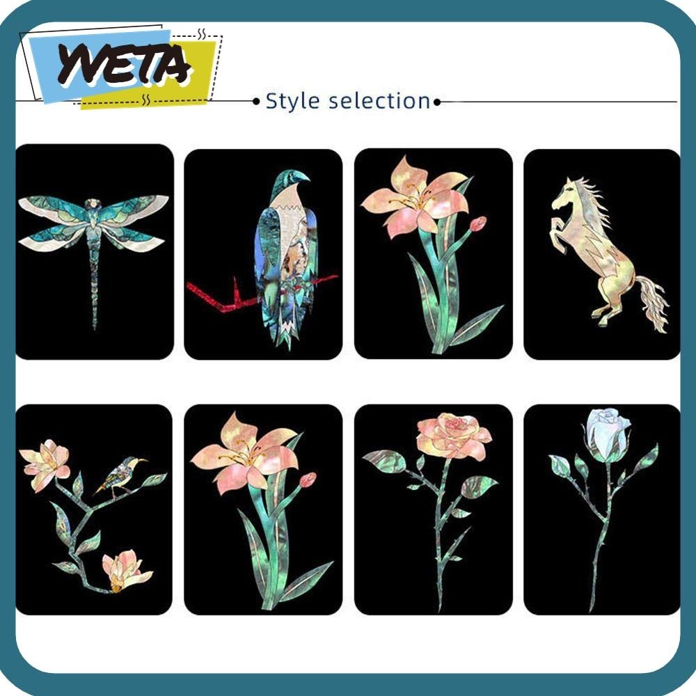 Yveta กีตาร์ Headstock Decal สติกเกอร์ PVC DIY Personalise ความแปลกใหม่สติกเกอร์หัวกีตาร์ ...