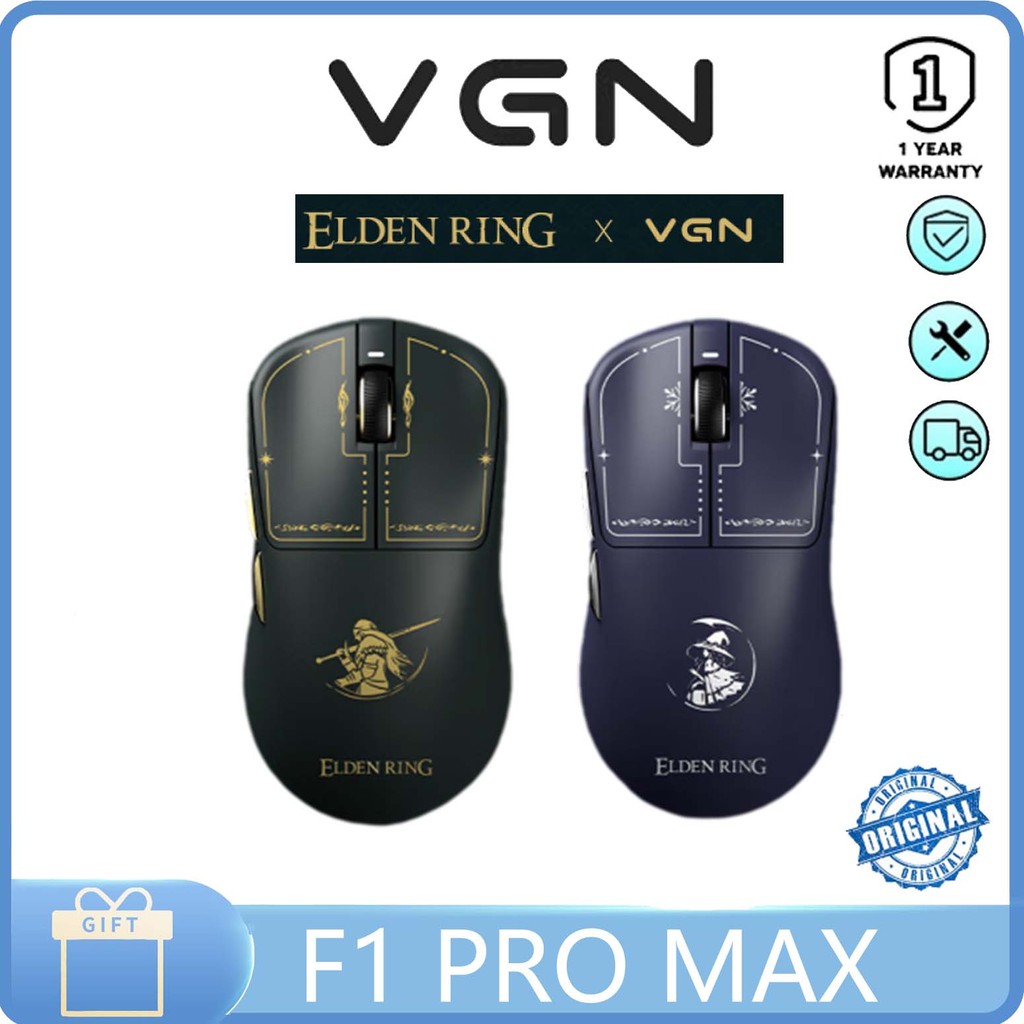 Vgn F1 PRO Elden Ring ไร้สาย 2.4G เมาส์สองโหมดแบบมีสาย อายุการใช้งานยาวนานประสิทธิภาพสูงน้ําหนัก ...