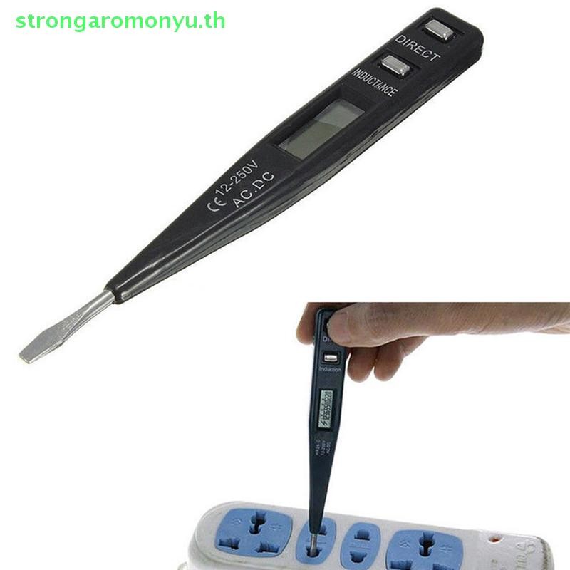 Strongaromonyu 1PCS LCD Digital AC/DC เครื่องตรวจจับแรงดันไฟฟ้า Conuity ...