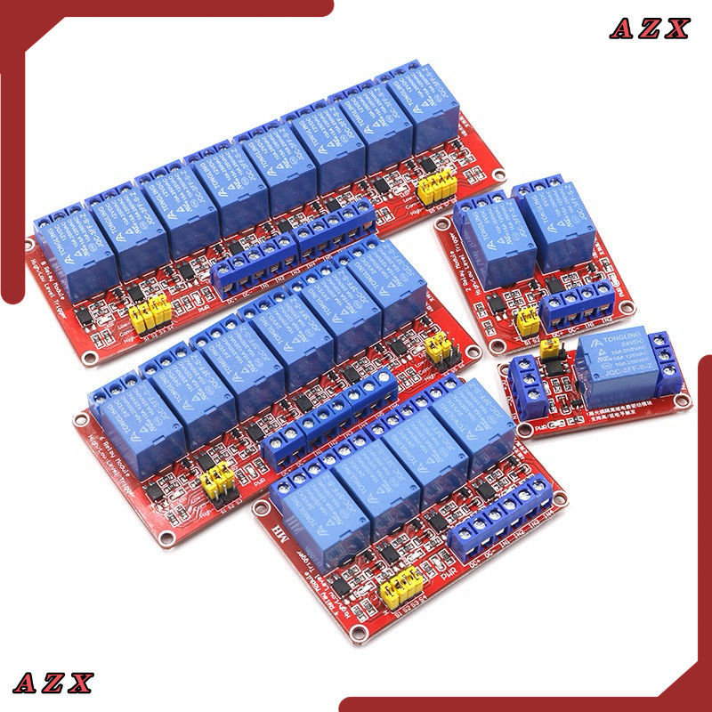 ใน กทม Relay 5V / 12V / 24V ฐานแดง แบบปรับ Active High / Low ได้ ...