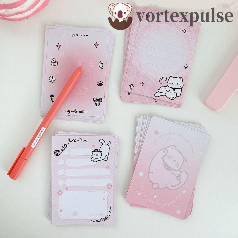 Vortexpulse M5 A8 กระดาษเติมโน้ตบุ๊คแบบหลวม,ดัชนีการ์ดหน้าภายในการ์ตูนแมวเติมกระดาษ Binder หน้า ...