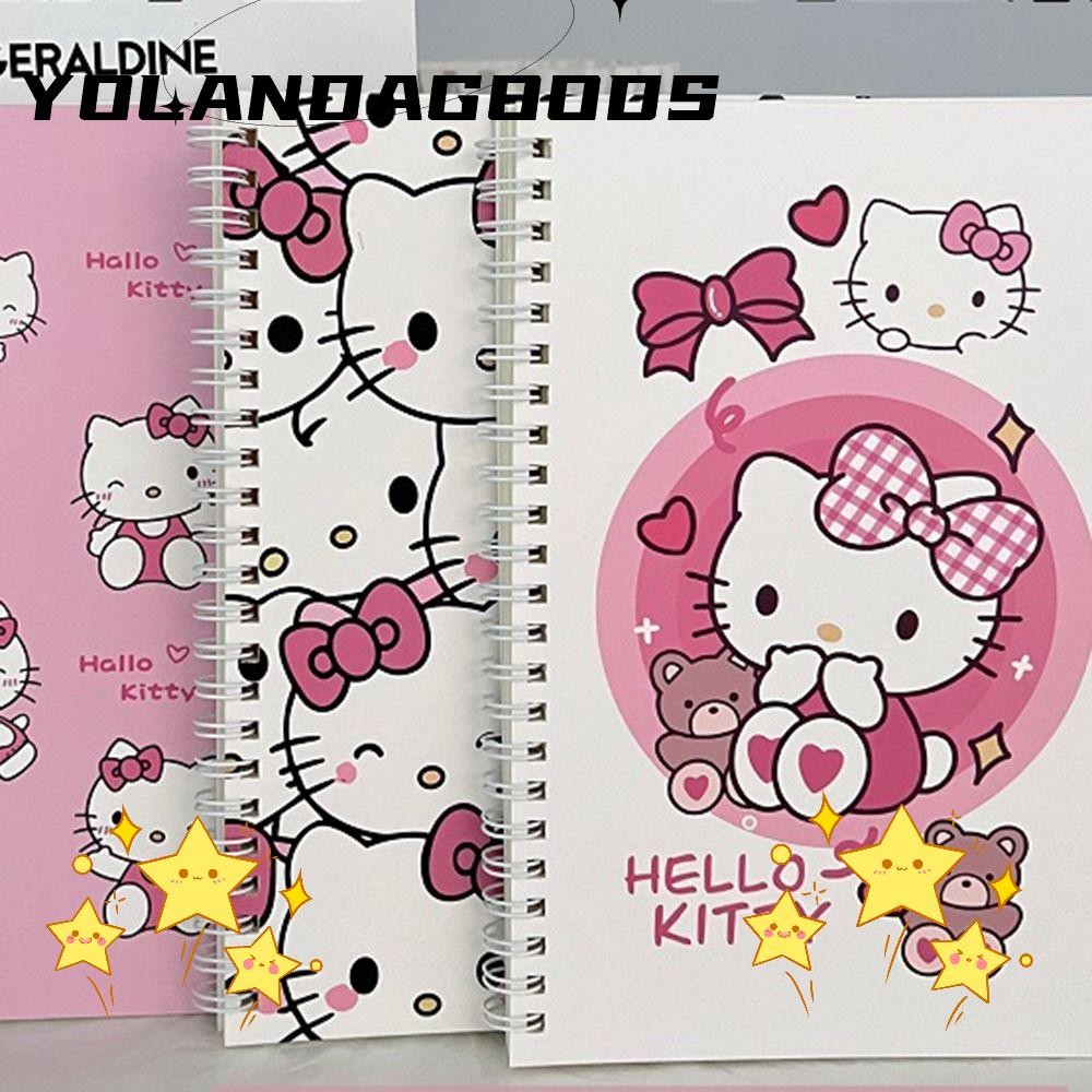 Yola Hello Kitty Spiral Book, อุปกรณ์การเรียนแบบสุ่ม, สมุดไดอารี่ ...