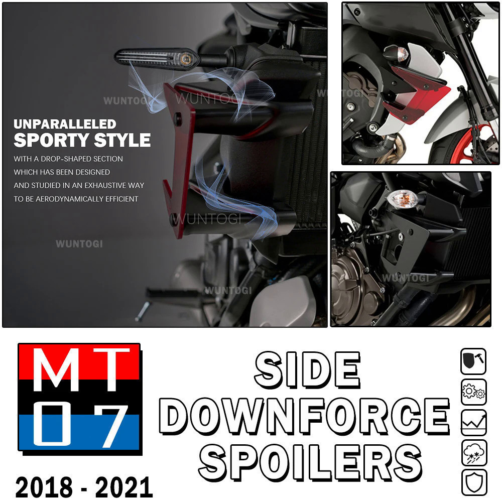 LQ MT07 Accessories Motorcycle Deflector Downforce Spoilers For Yamaha ...